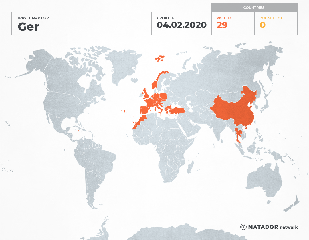 Ger’s Travel Map – Matador Network
