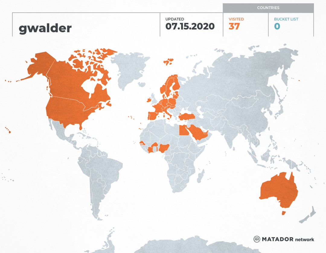 Gwalder’s Travel Map – Matador Network