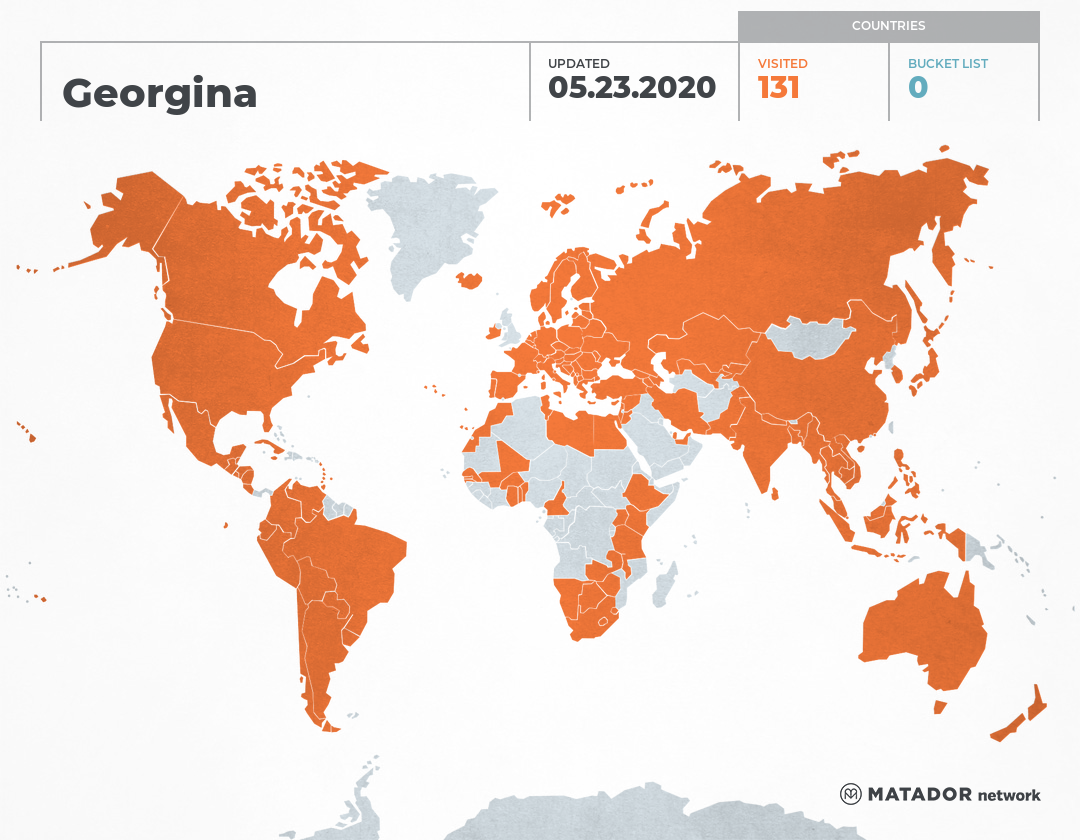 Georgina’s Travel Map – Matador Network