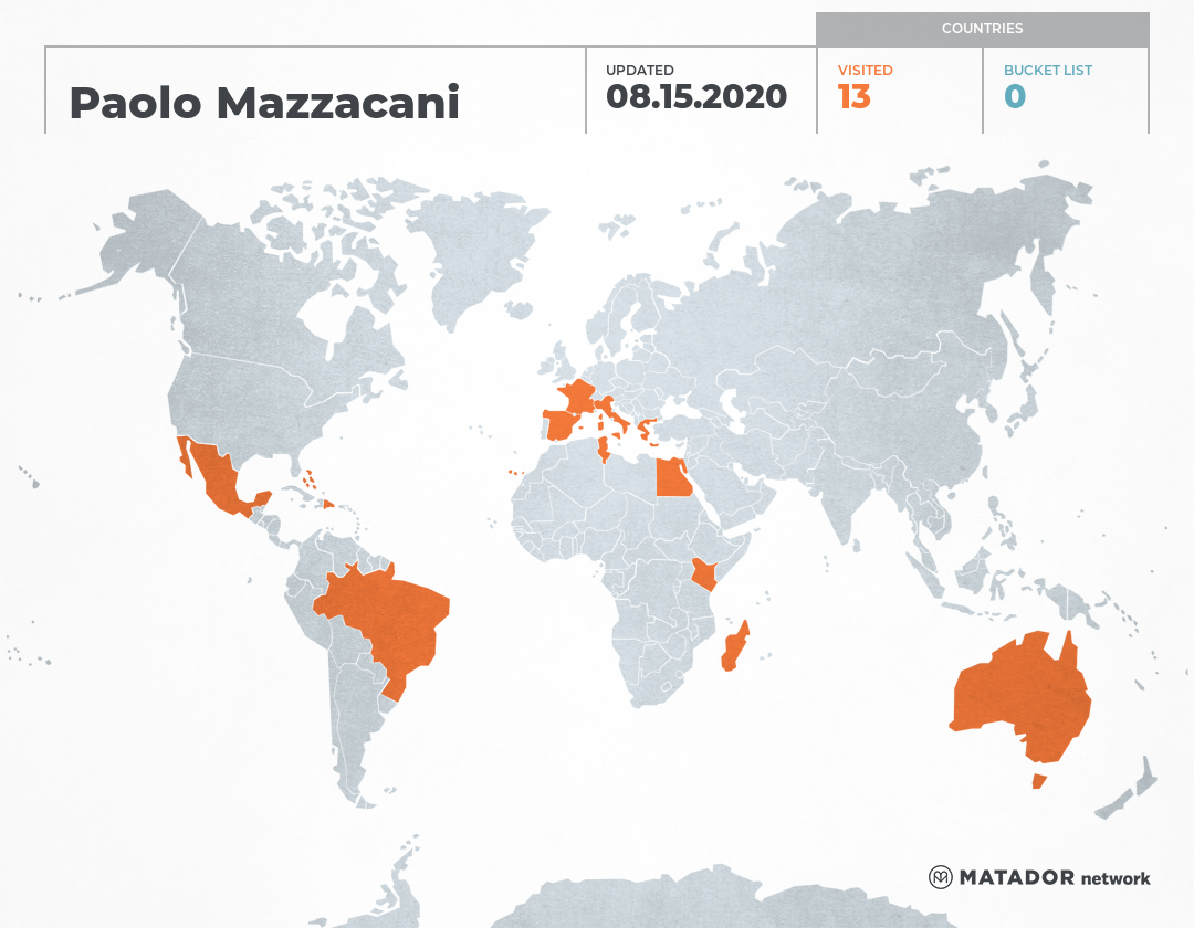 Paolo Mazzacani’s Travel Map – Matador Network