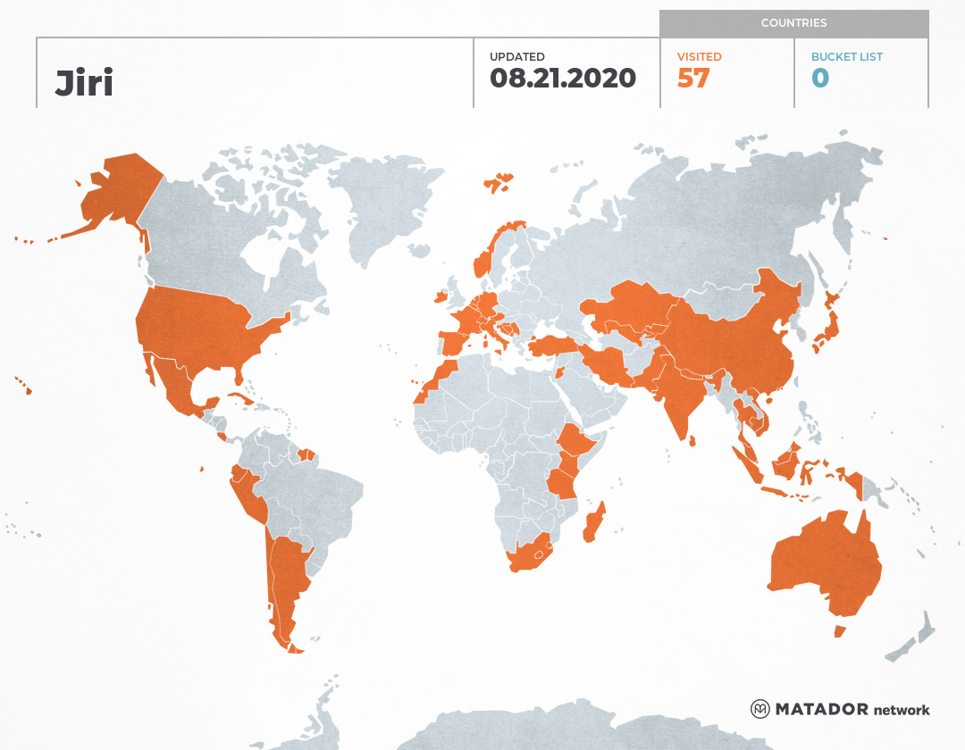 Jiri’s Travel Map – Matador Network