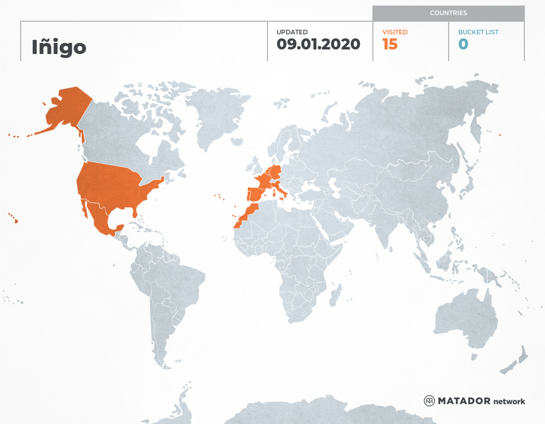 Iñigo’s Travel Map – Matador Network