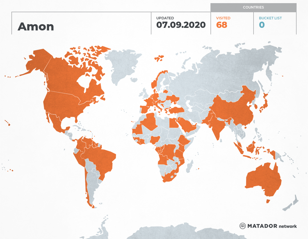 Amon’s Travel Map – Matador Network