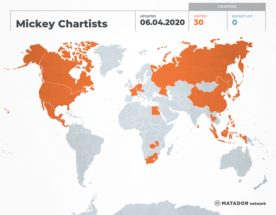 Mickey Chartists’s Travel Map – Matador Network