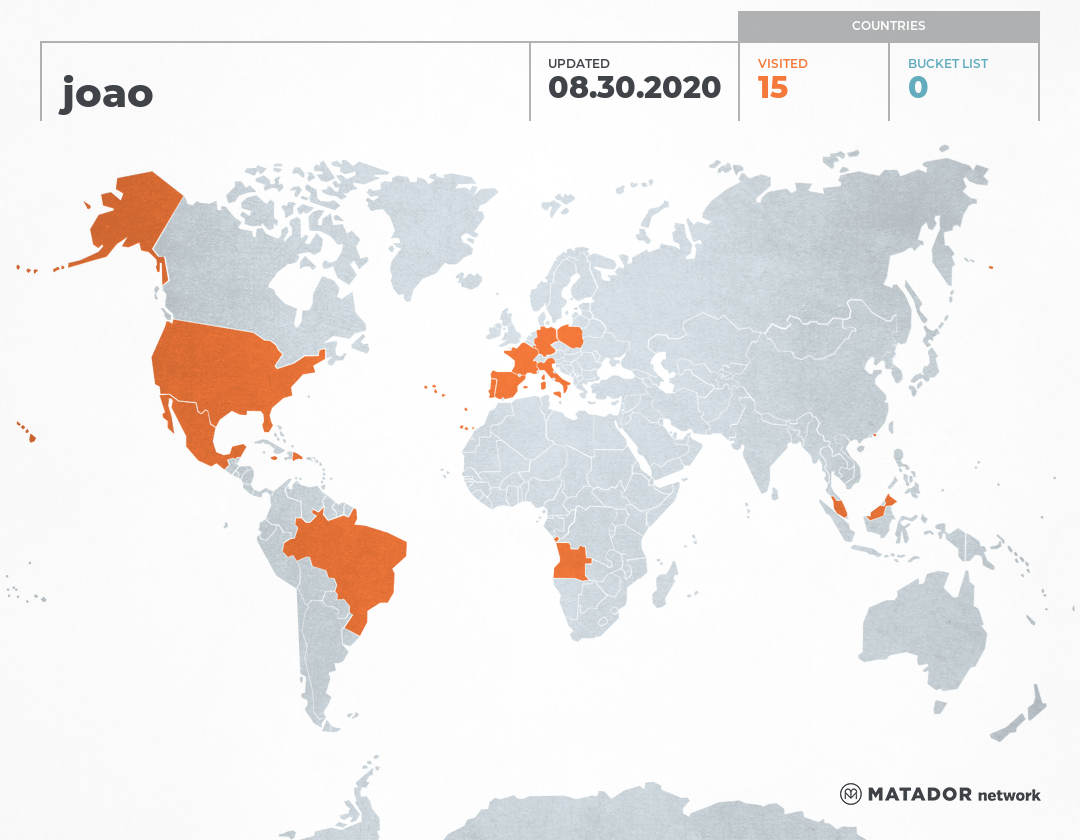 Joao’s Travel Map – Matador Network