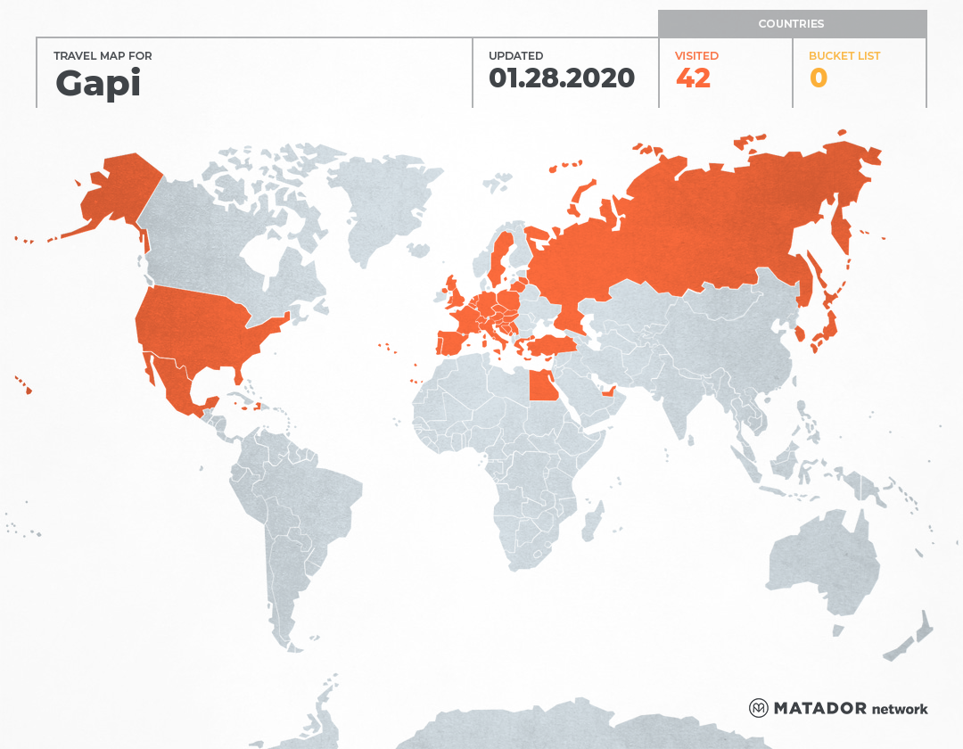 Gapi’s Travel Map – Matador Network