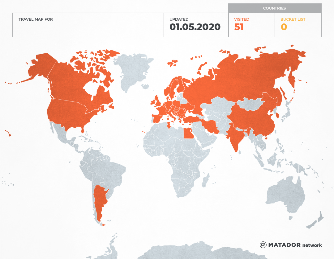 Injac Vesna’s Travel Map – Matador Network