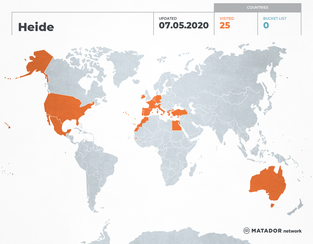 Heide’s Travel Map – Matador Network
