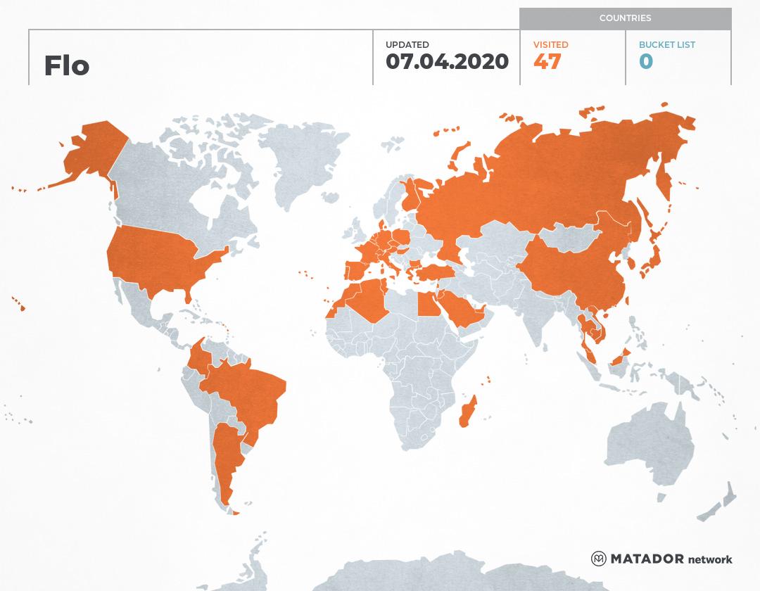 Flo’s Travel Map – Matador Network
