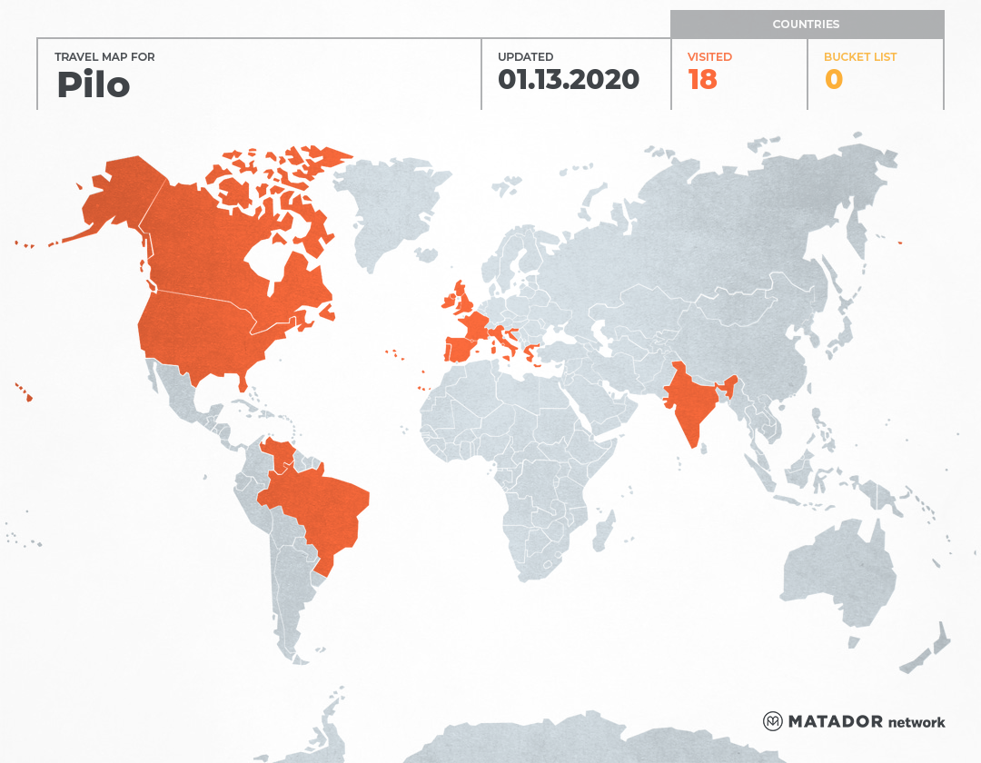 Pilo’s Travel Map – Matador Network