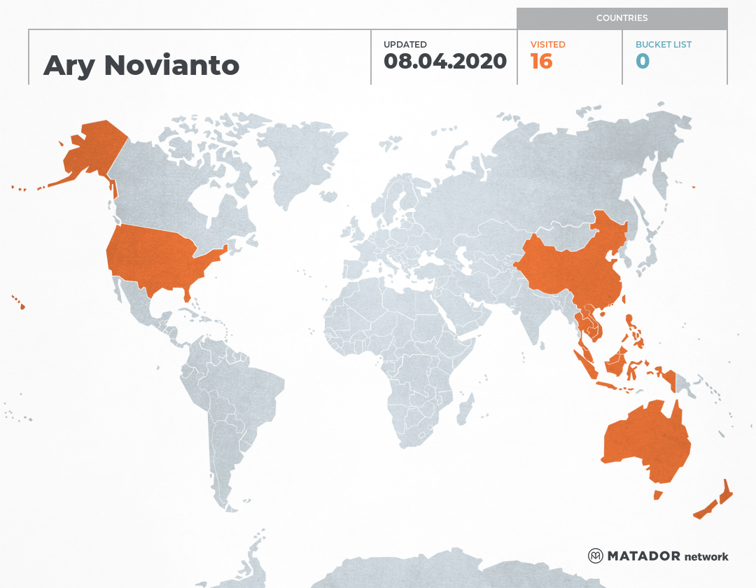 Ary Novianto’s Travel Map – Matador Network