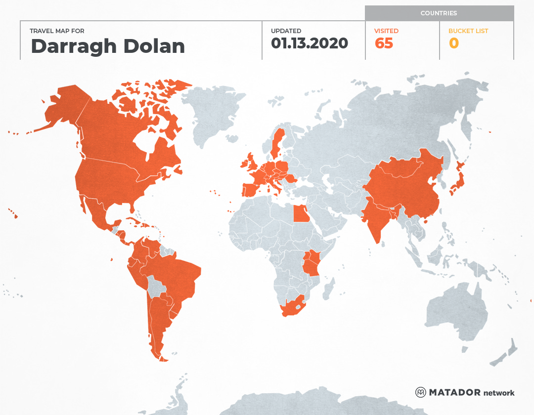 Darragh Dolan’s Travel Map – Matador Network