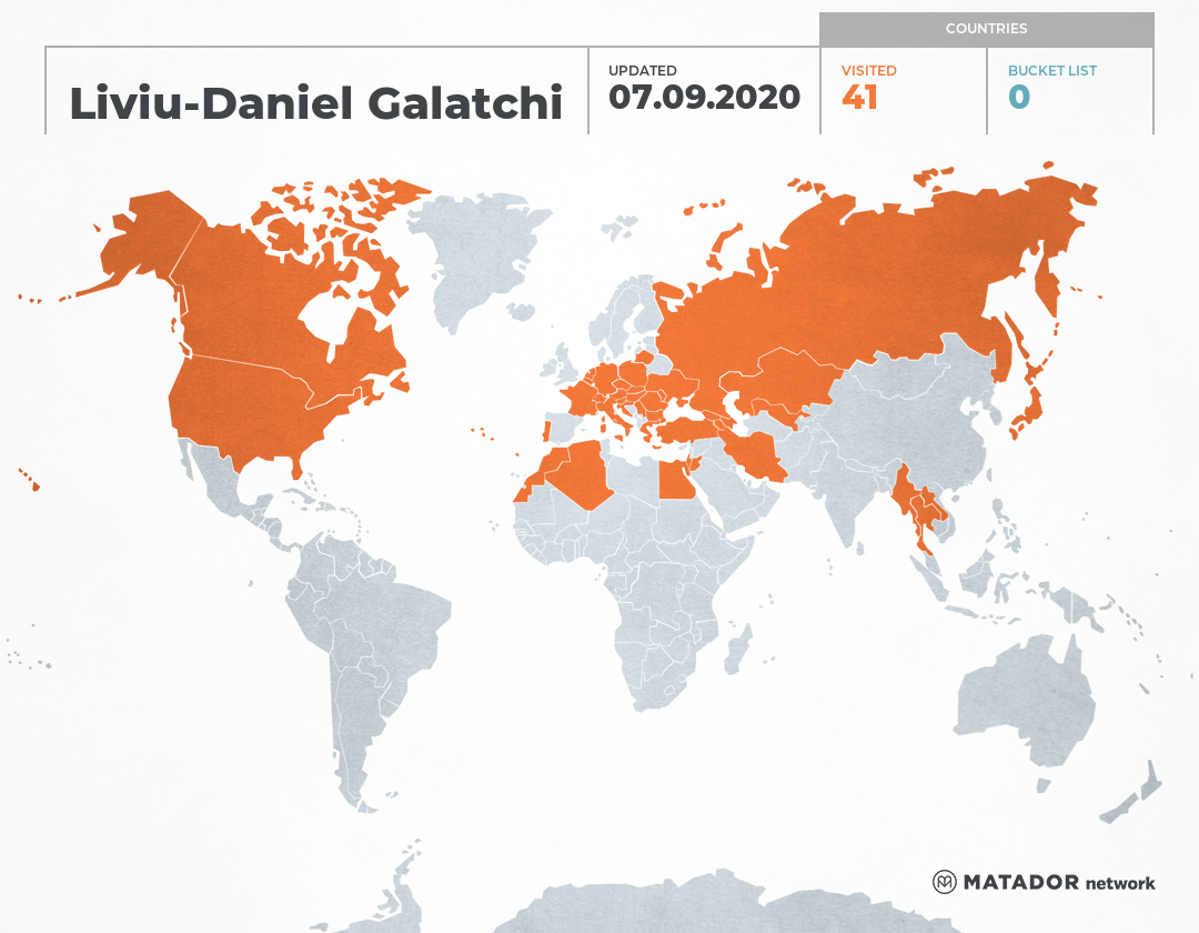 Liviu-Daniel Galatchi’s Travel Map – Matador Network