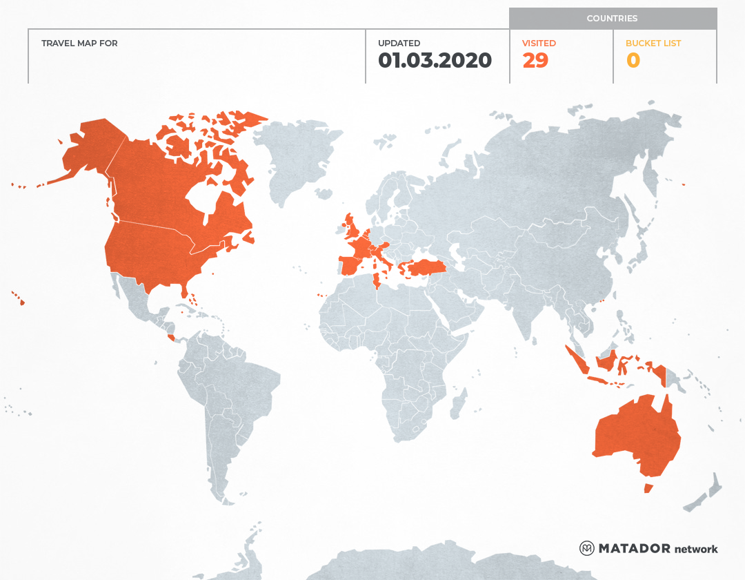 Suzi Outerbridge’s Travel Map – Matador Network