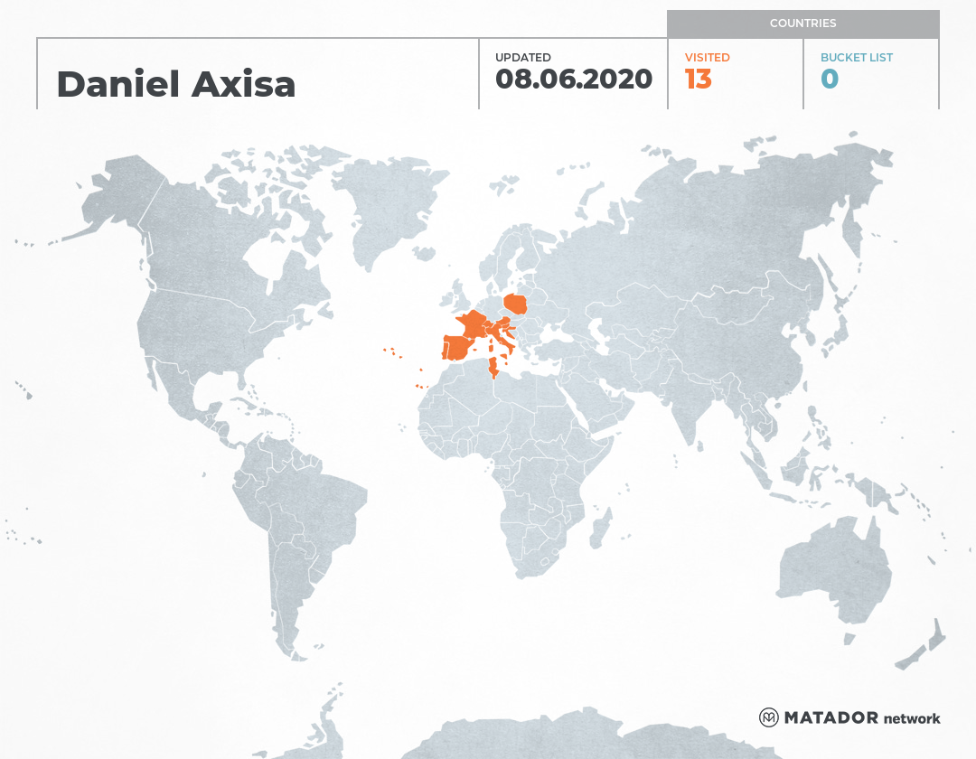 Daniel Axisa’s Travel Map – Matador Network