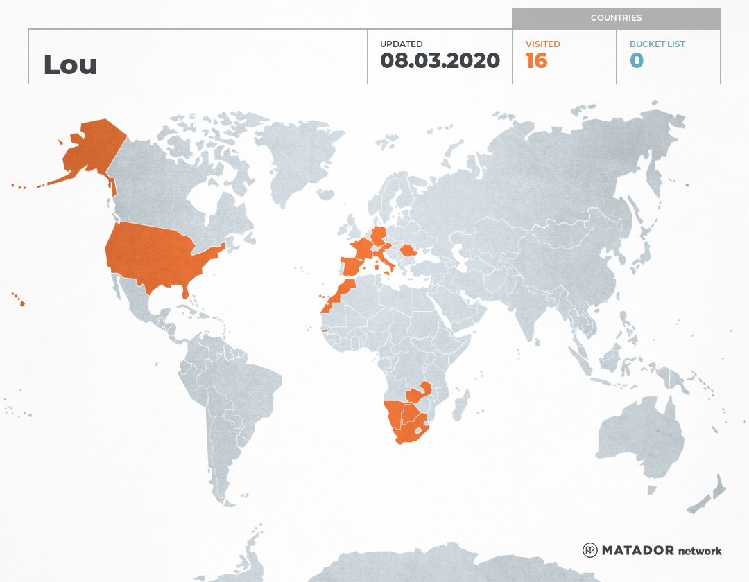 Lou’s Travel Map – Matador Network
