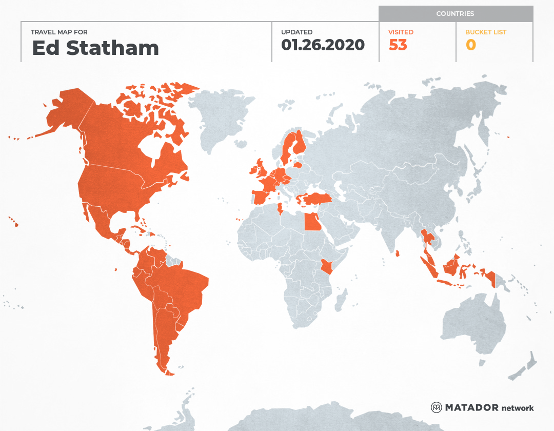 Ed Statham’s Travel Map – Matador Network