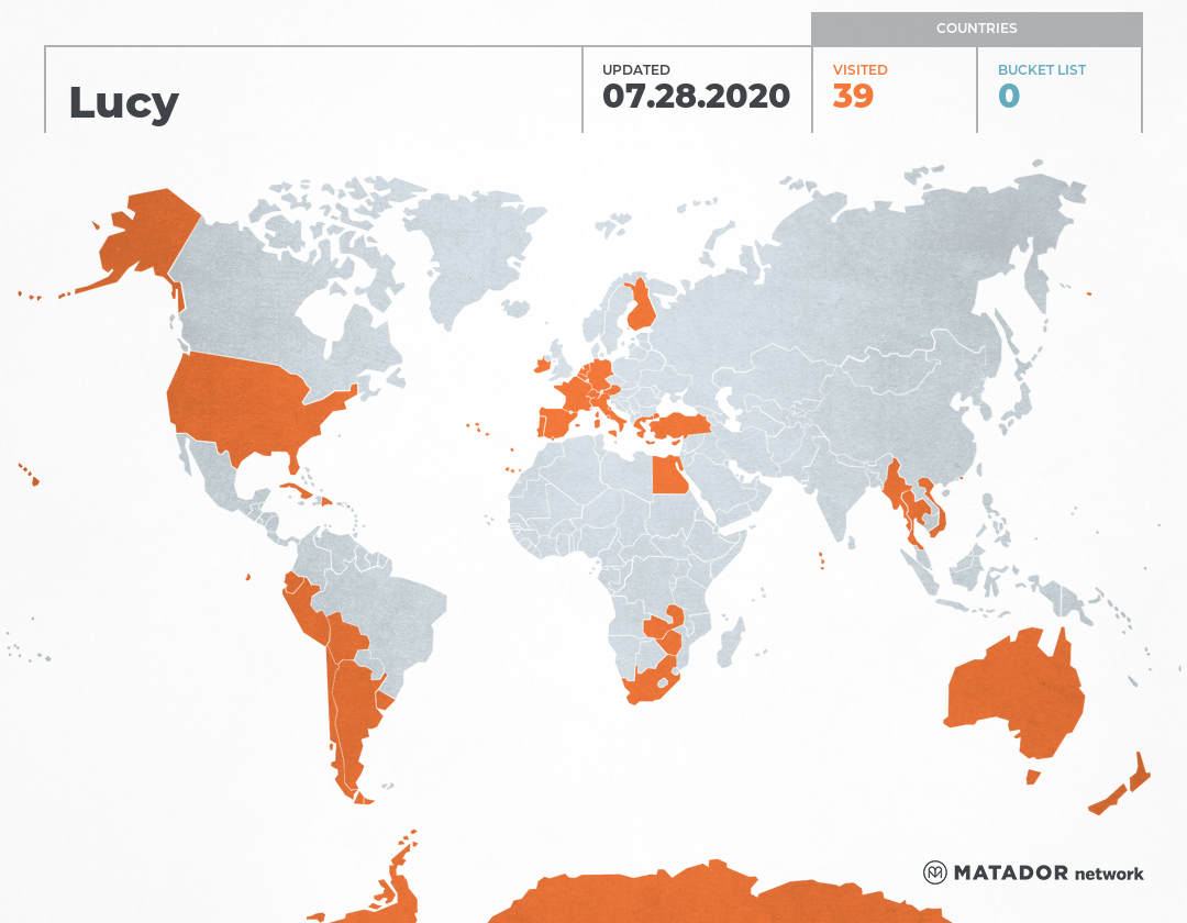 Lucy’s Travel Map – Matador Network