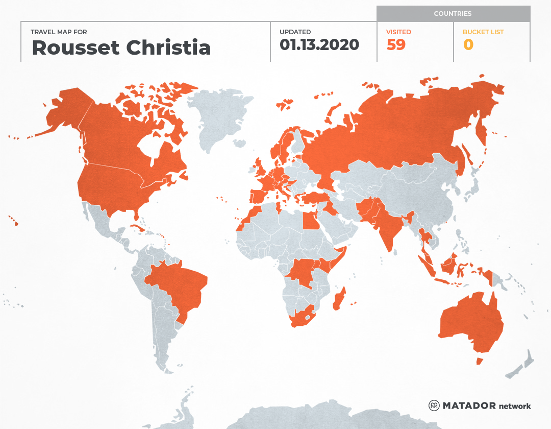 Rousset Christian’s Travel Map – Matador Network
