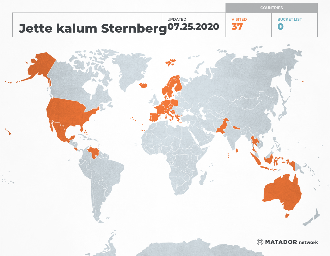Jette Kalum Sternberg’s Travel Map – Matador Network