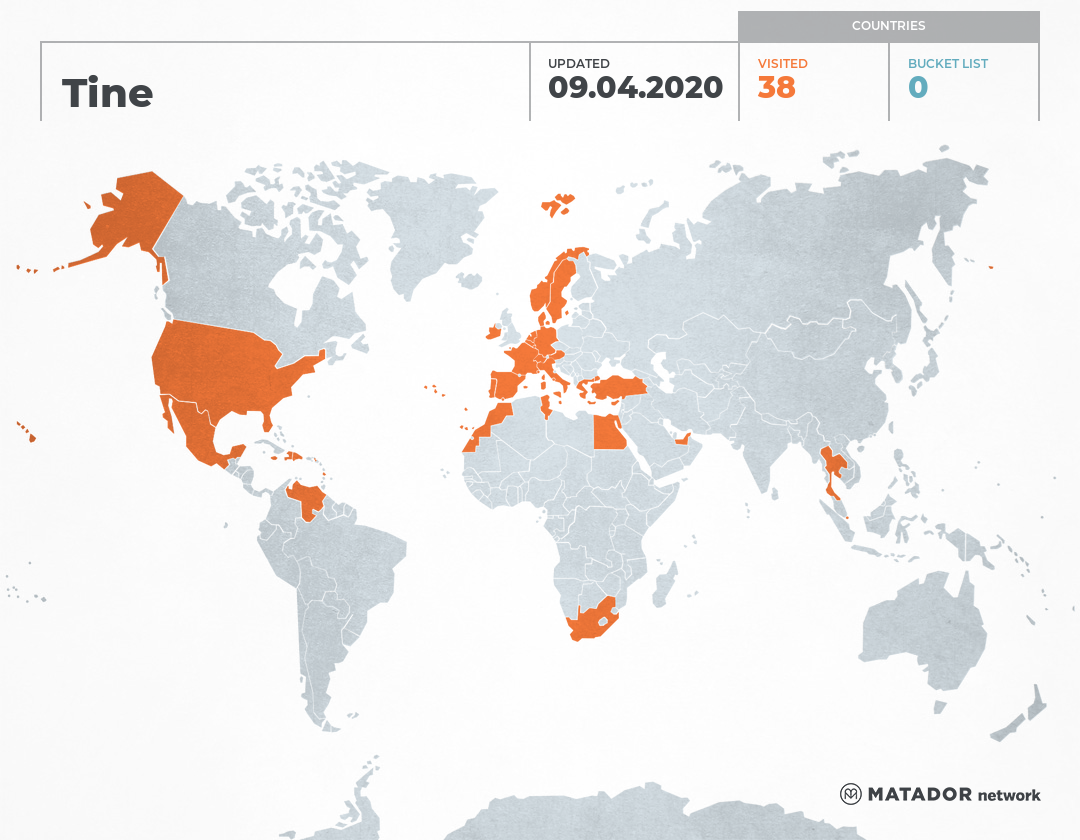 Tine’s Travel Map – Matador Network