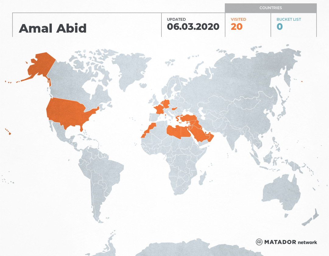 Amal Abid’s Travel Map – Matador Network