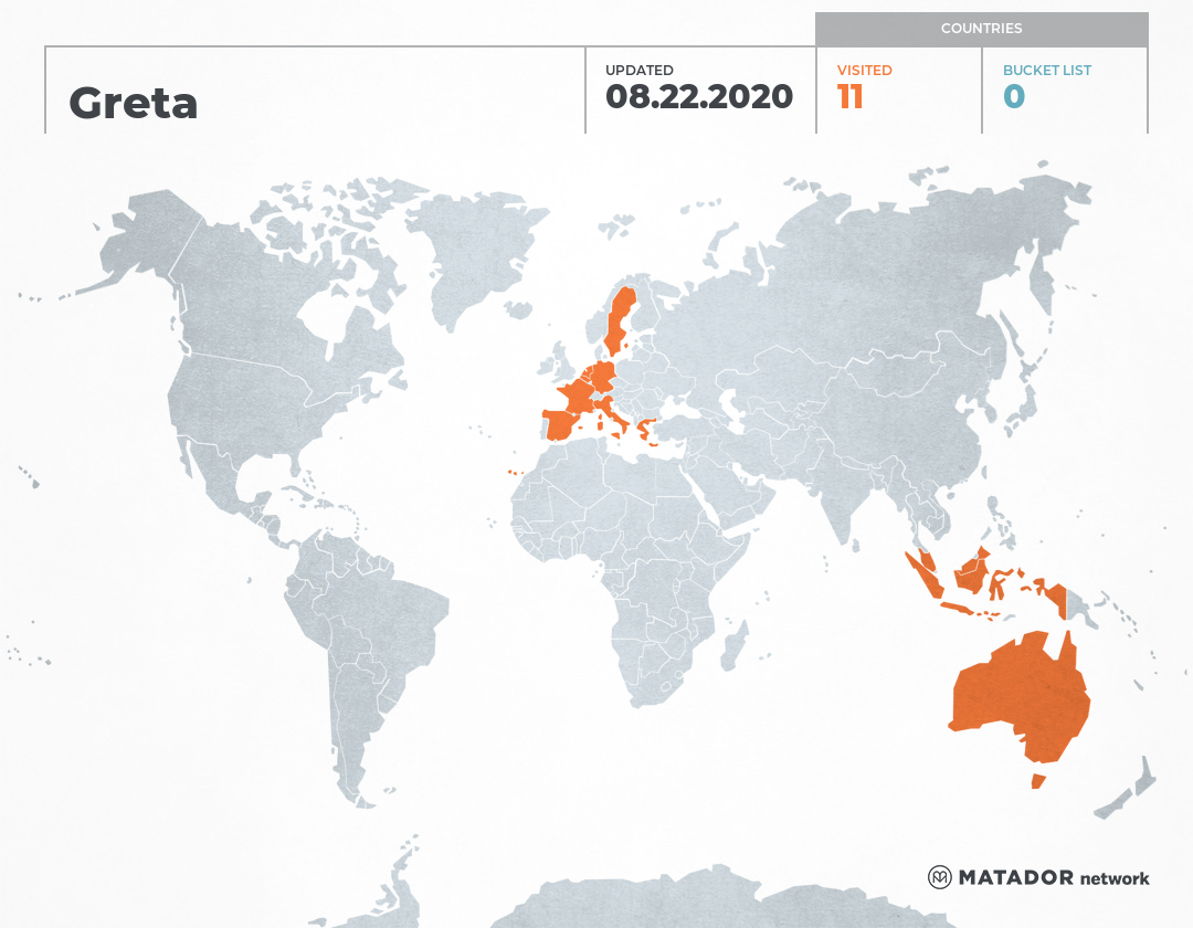 Greta’s Travel Map – Matador Network