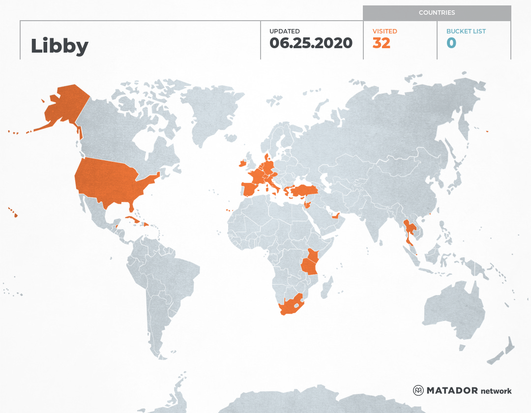 Libby’s Travel Map – Matador Network