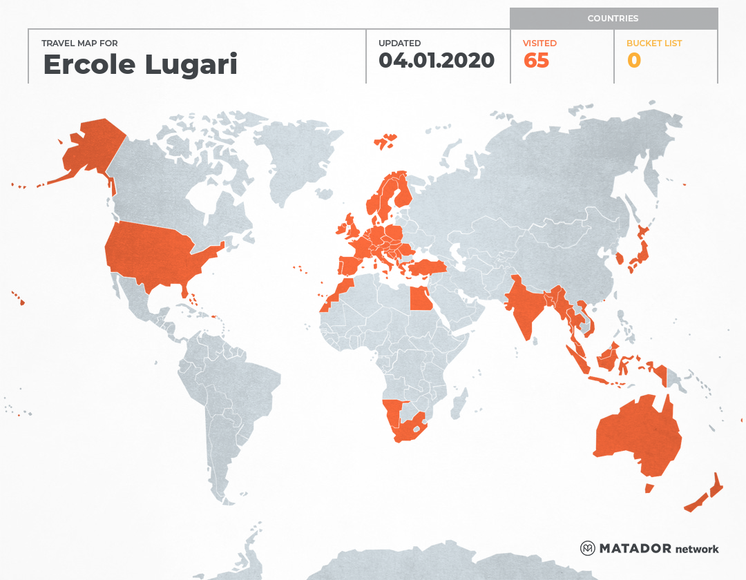 Ercole Lugari’s Travel Map – Matador Network