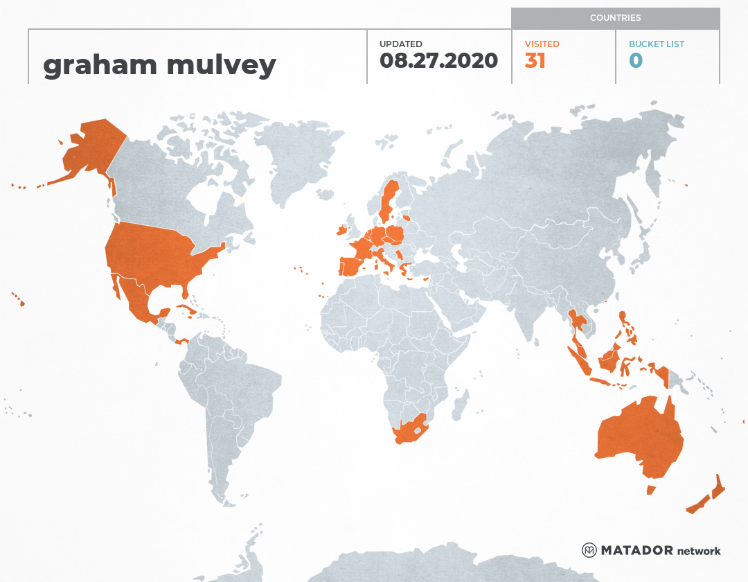 Graham Mulvey’s Travel Map – Matador Network