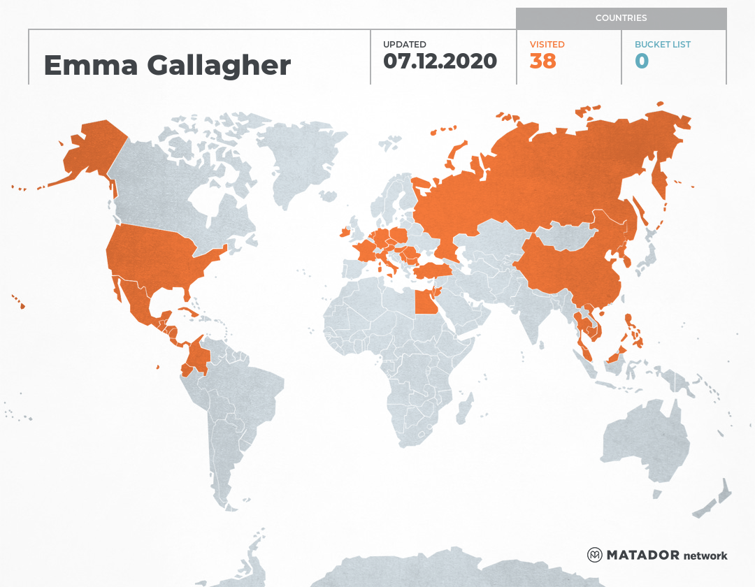 Emma Gallagher’s Travel Map – Matador Network