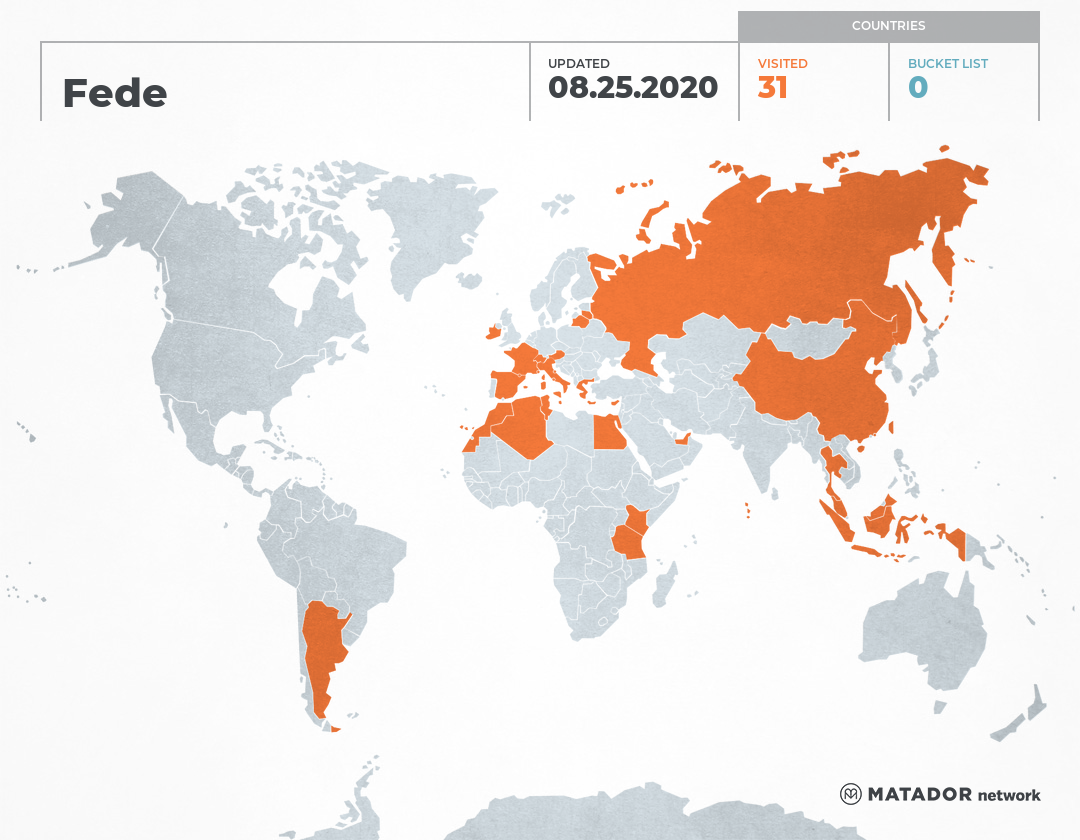 Fede’s Travel Map – Matador Network