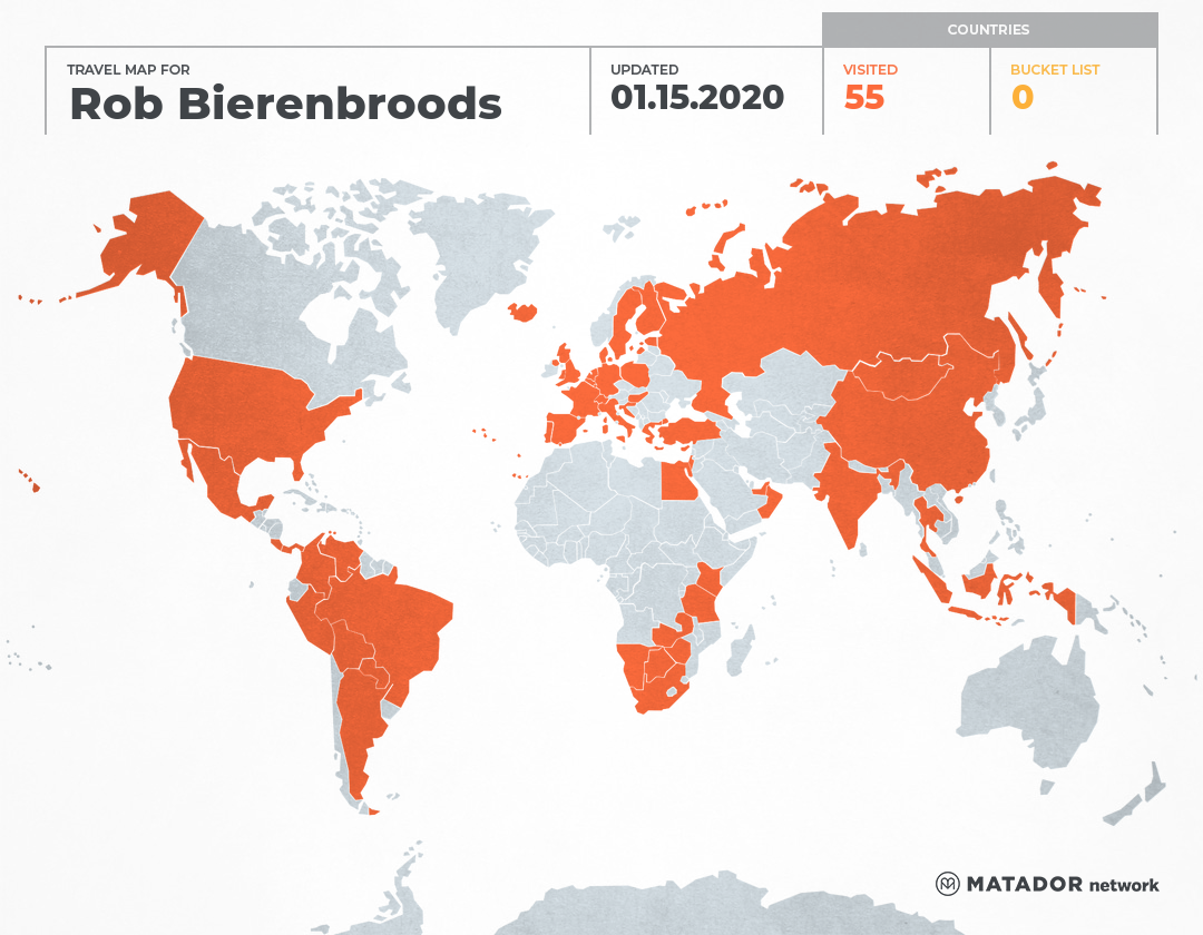 Rob Bierenbroodspot’s Travel Map – Matador Network