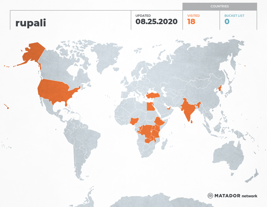 Rupali’s Travel Map – Matador Network