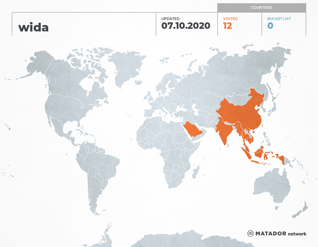 Wida’s Travel Map – Matador Network