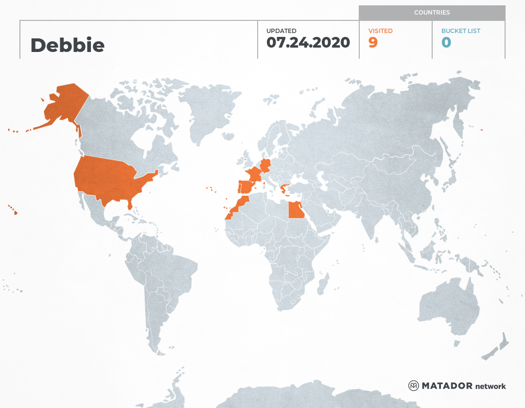 Debbie’s Travel Map – Matador Network