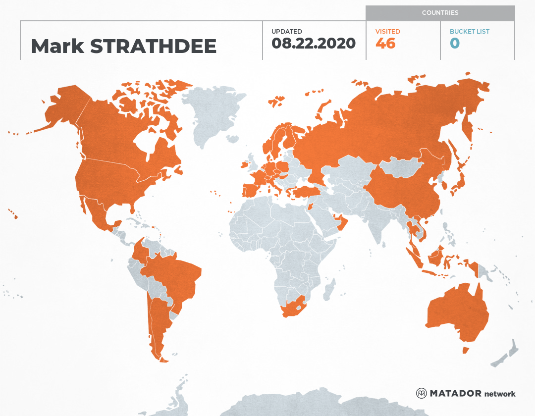 Mark STRATHDEE’s Travel Map – Matador Network