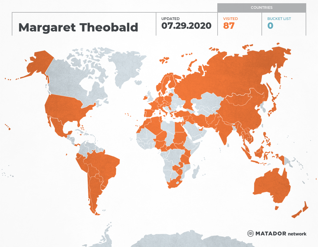 Margaret Theobald’s Travel Map – Matador Network