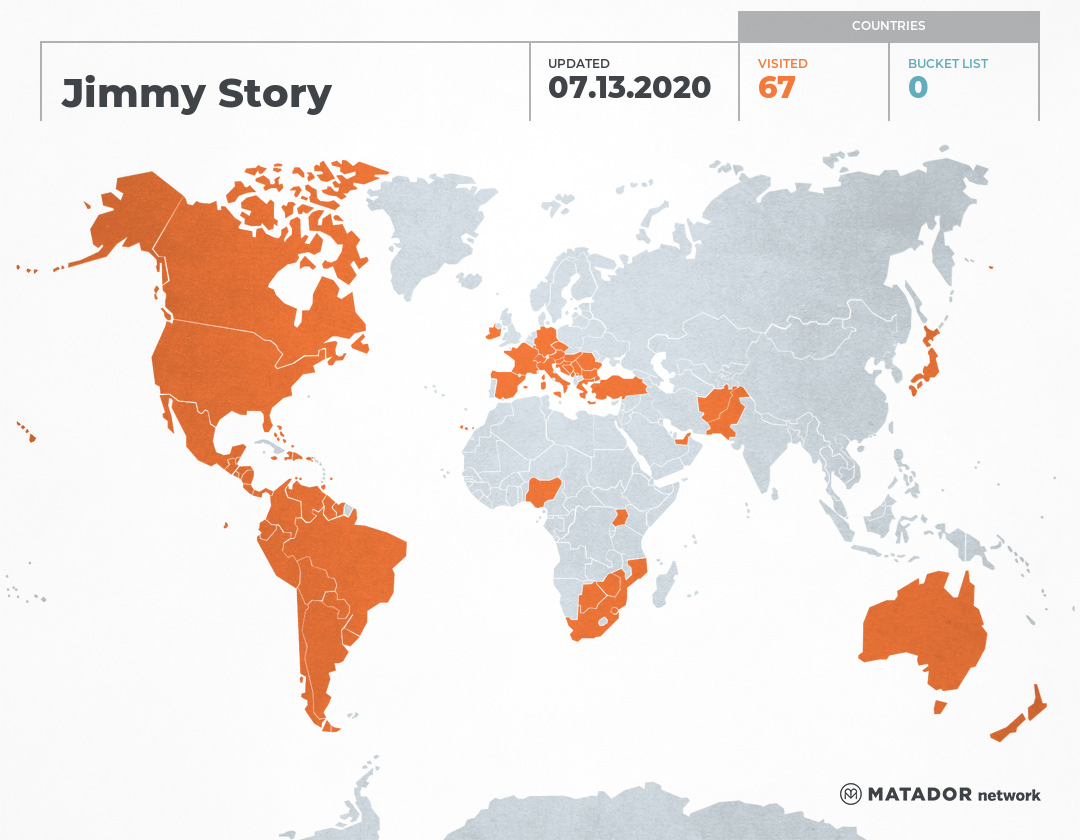 Jimmy Story’s Travel Map – Matador Network