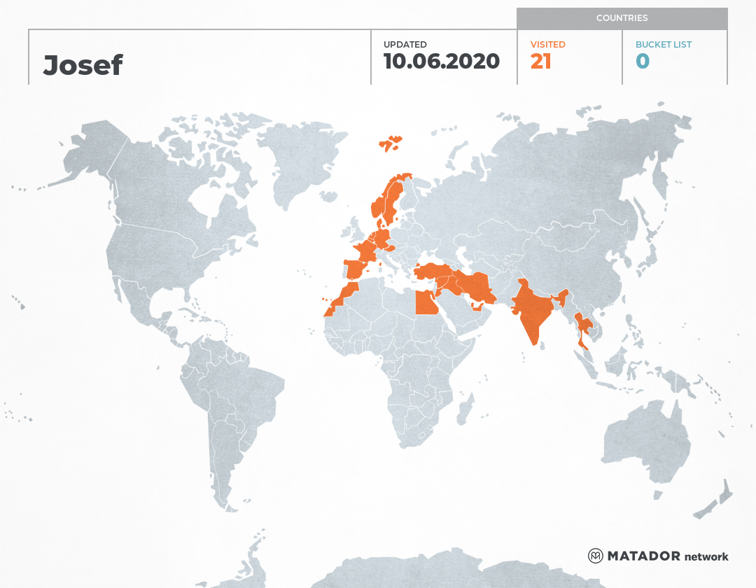 Josef’s Travel Map – Matador Network