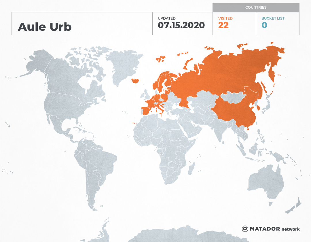Aule Urb’s Travel Map – Matador Network