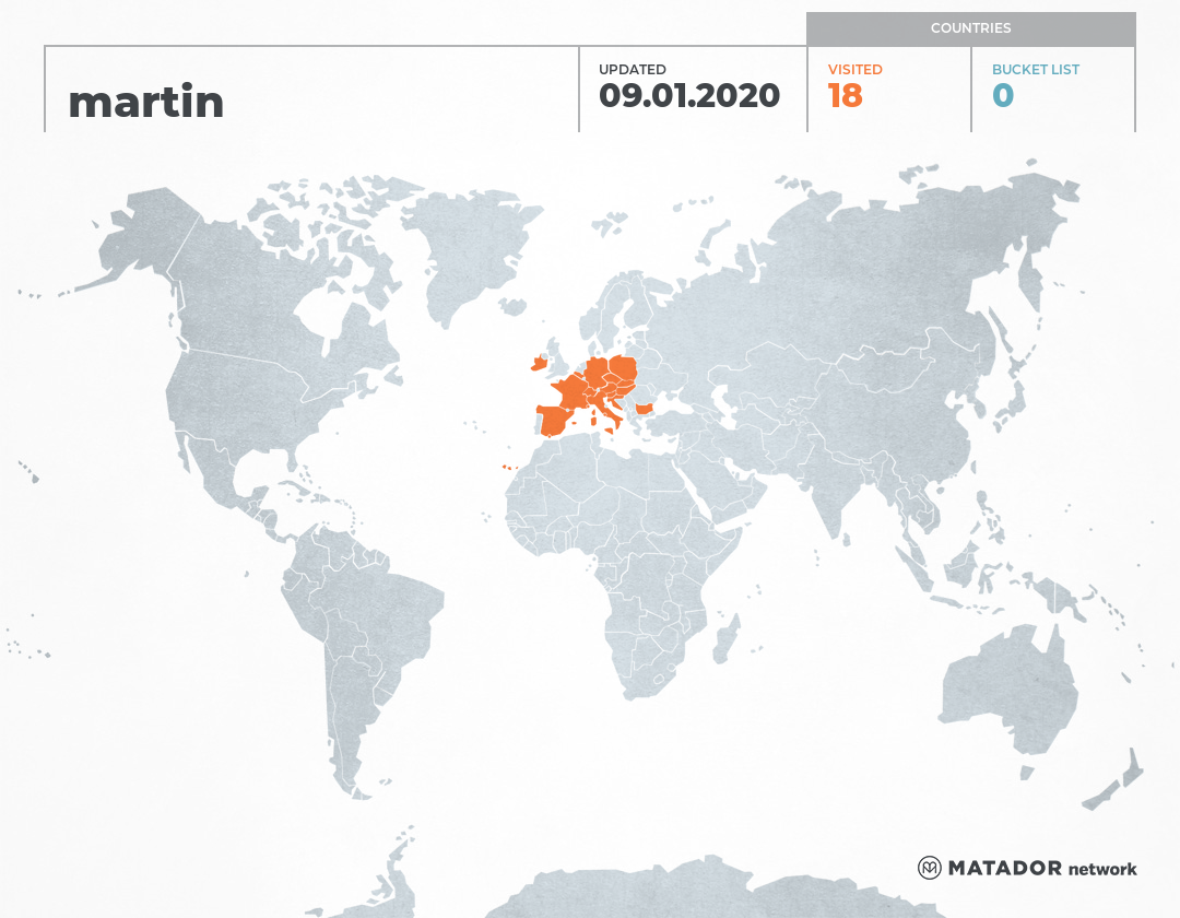 Martin’s Travel Map – Matador Network