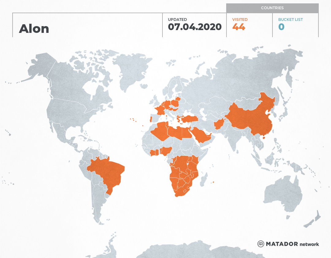 Alon’s Travel Map – Matador Network