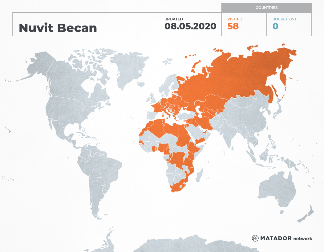 Nuvit Becan’s Travel Map – Matador Network