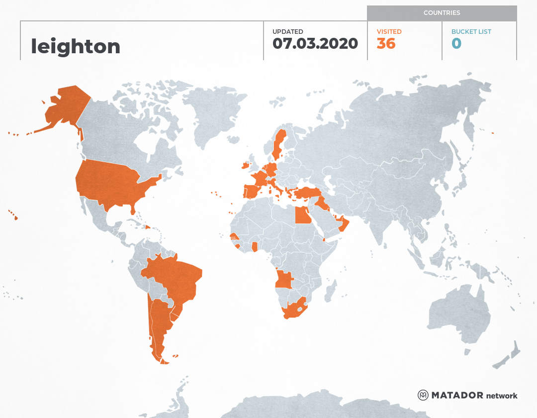 Leighton’s Travel Map – Matador Network