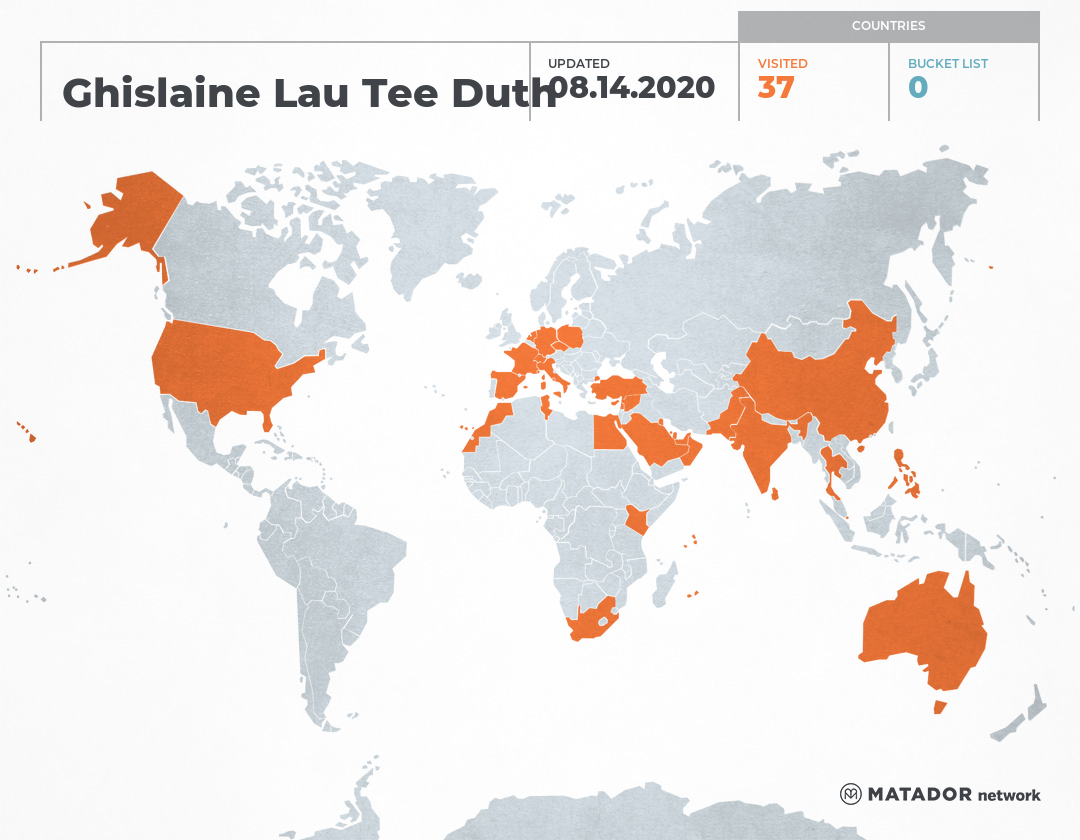 Ghislaine Lau Tee Duthil’s Travel Map – Matador Network
