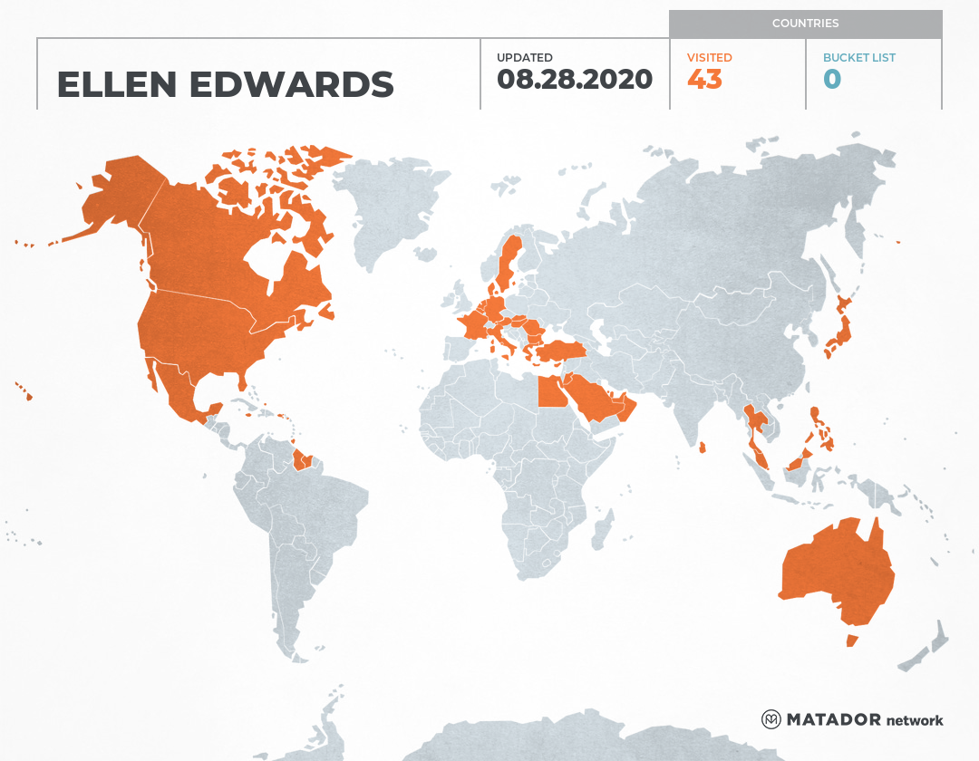 ELLEN EDWARDS’s Travel Map – Matador Network