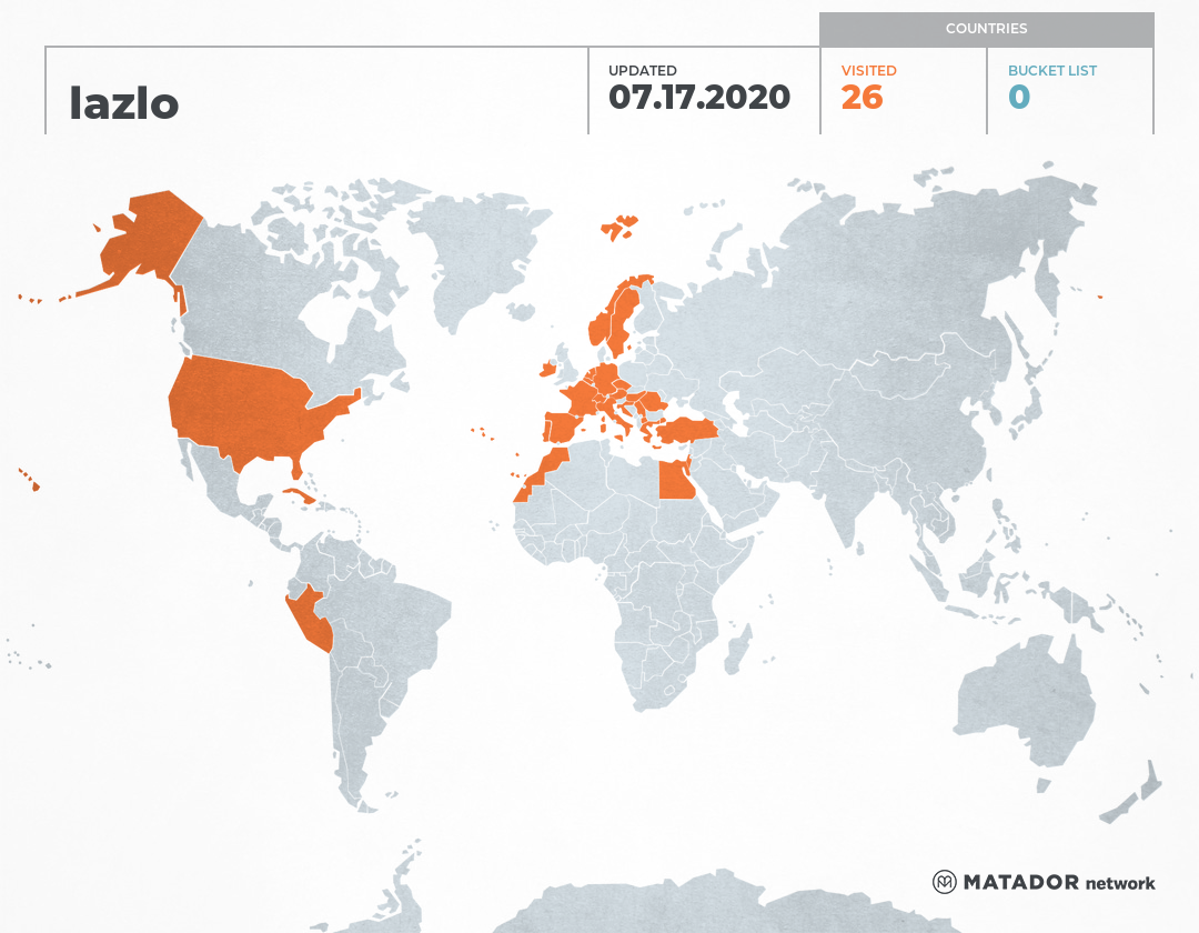 Lazlo’s Travel Map – Matador Network