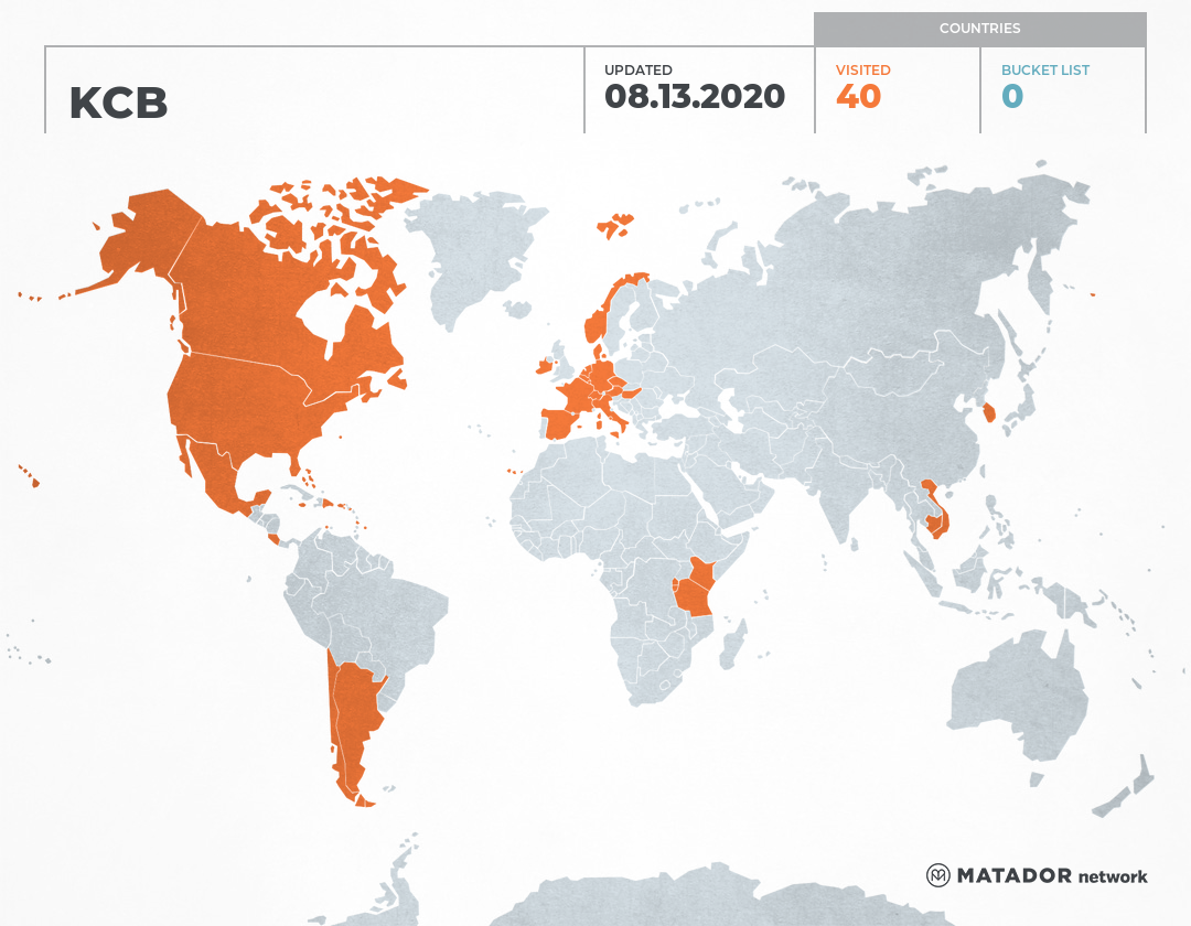 KCB’s Travel Map – Matador Network