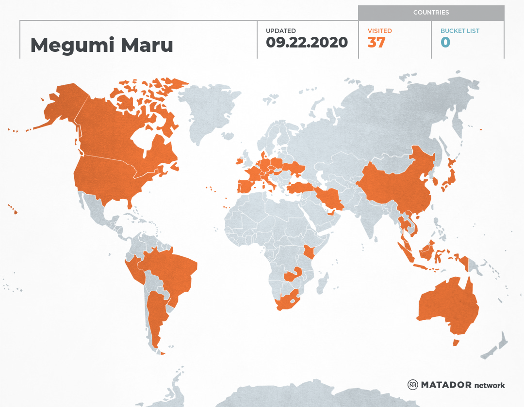 Megumi Maru’s Travel Map – Matador Network